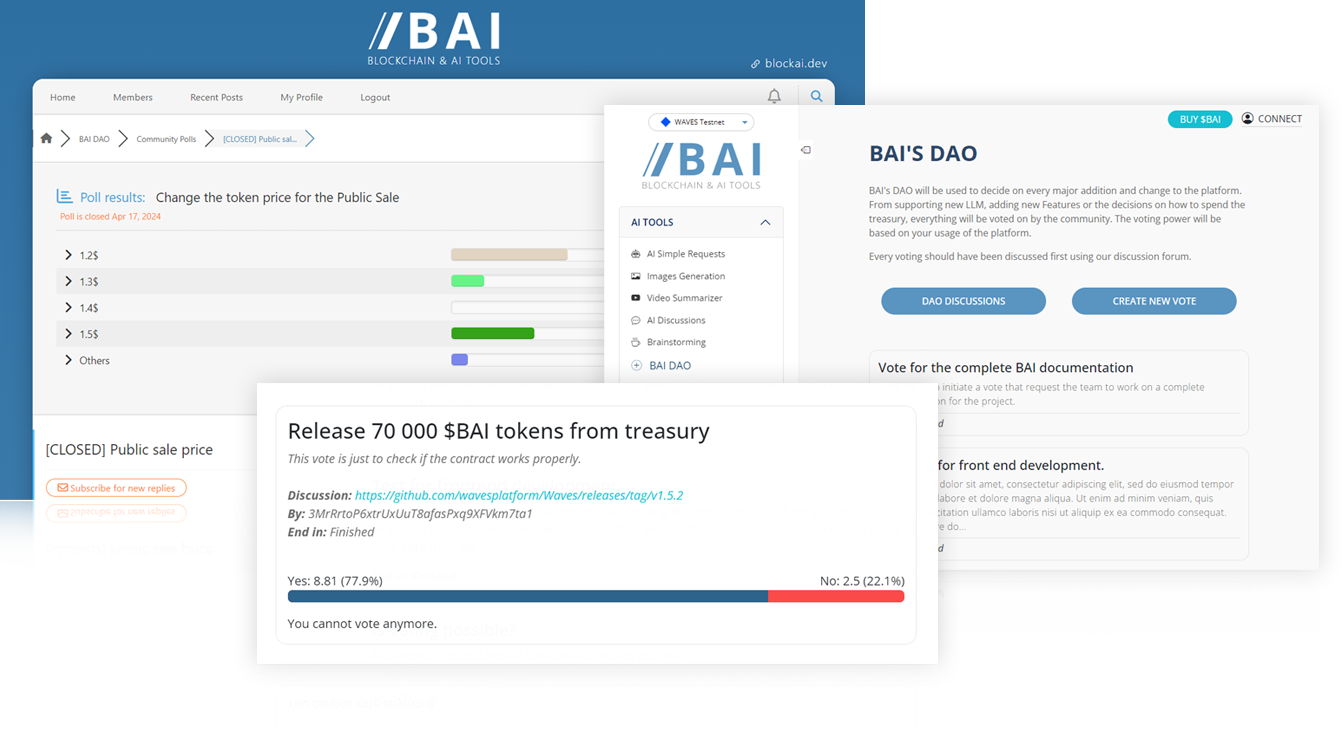 BAI by BlockAI - Blockchain and AI tools
